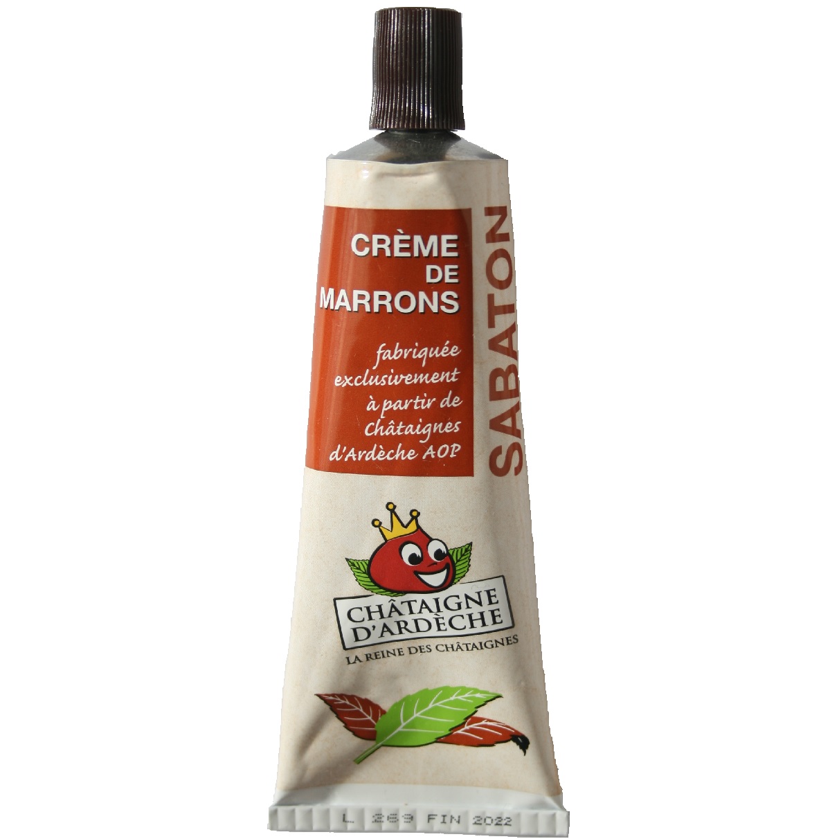 Crème de marrons aux châtaignes AOP Ardèche - Sabaton Tube 80g - Originel