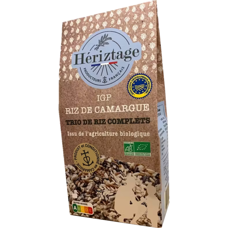 Riz de Camargue IGP trio long complet Bio, Heriztage 500g - Originel